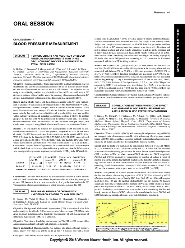 (PDF) [OP.1A.03] Correlations Between White-Coat Effect and Morning ...