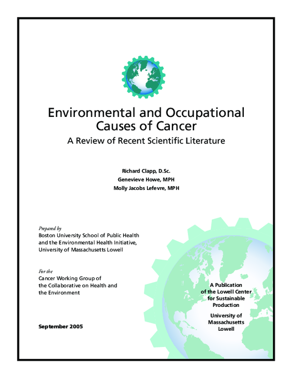 (PDF) Environmental and Occupational Causes of Cancer