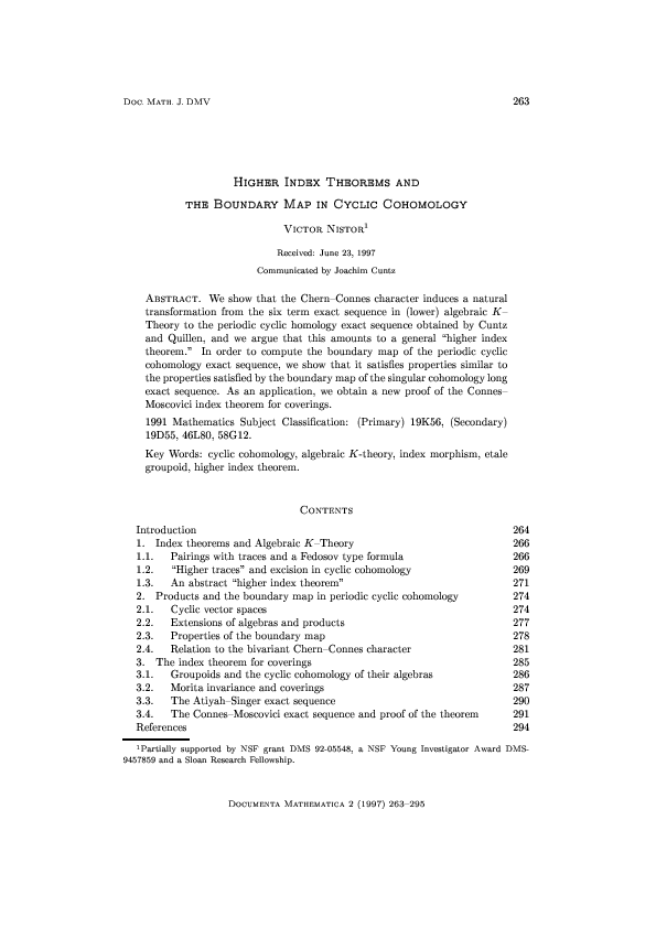 (PDF) Higher index theorems and the boundary map in cyclic cohomology
