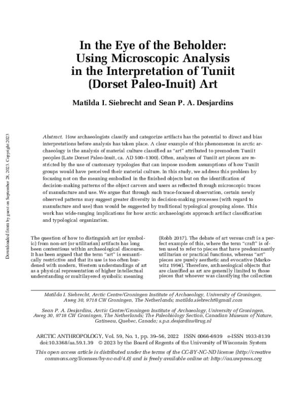 (PDF) In the Eye of the Beholder: Using Microscopic Analysis in the ...