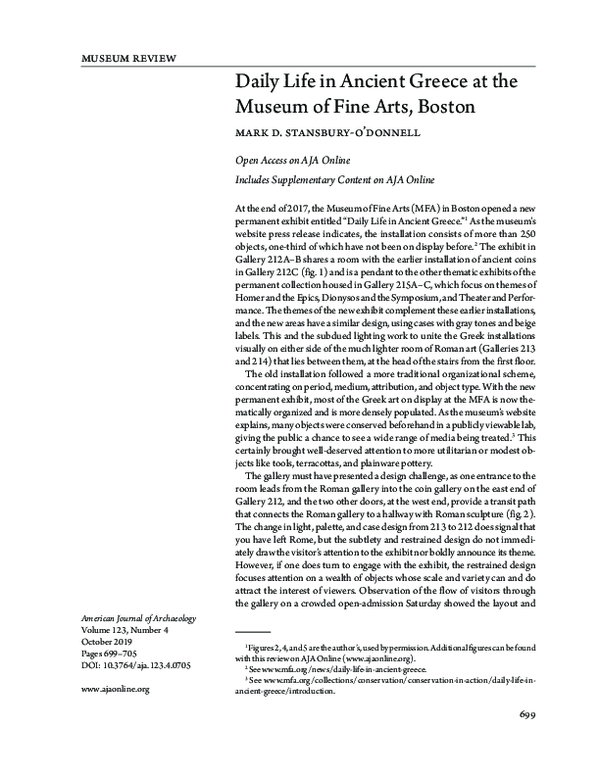 (PDF) Daily Life in Ancient Greece at the Museum of Fine Arts, Boston