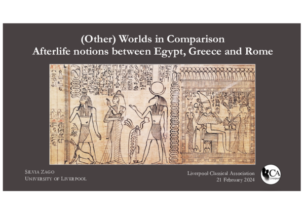 (PDF) (Other) Worlds in Comparison Afterlife notions between Egypt ...