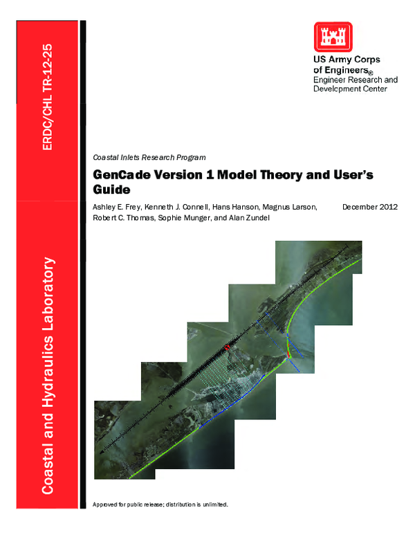 (PDF) GenCade version 1 model theory and user’s guide | Magnus Larson ...