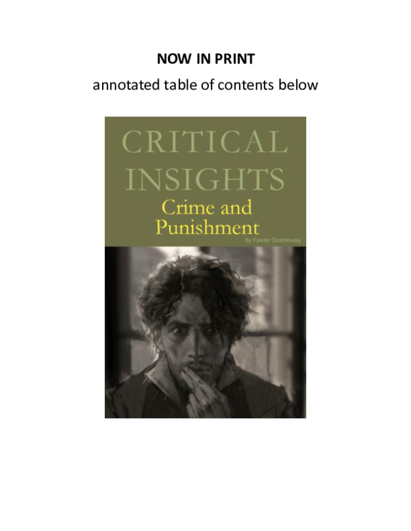 (PDF) Critical Insights: Crime and Punishment