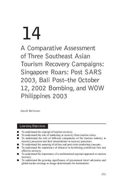 (PDF) A Comparative Assessment of Three Southeast Asian Tourism ...