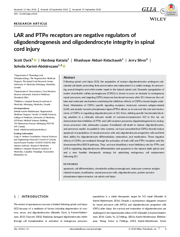 (PDF) LAR and PTPσ receptors are negative regulators of ...
