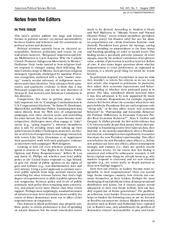 (PDF) Notes from the Editors