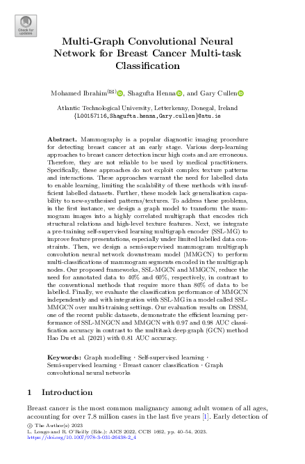 (PDF) Multi-Graph Convolutional Neural Network for Breast Cancer Multi ...