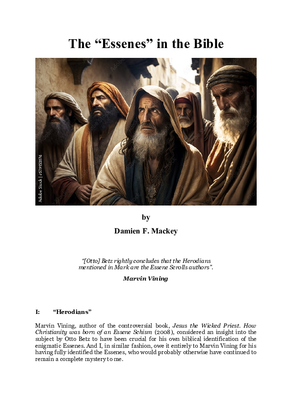 (DOC) The “Essenes” in the Bible