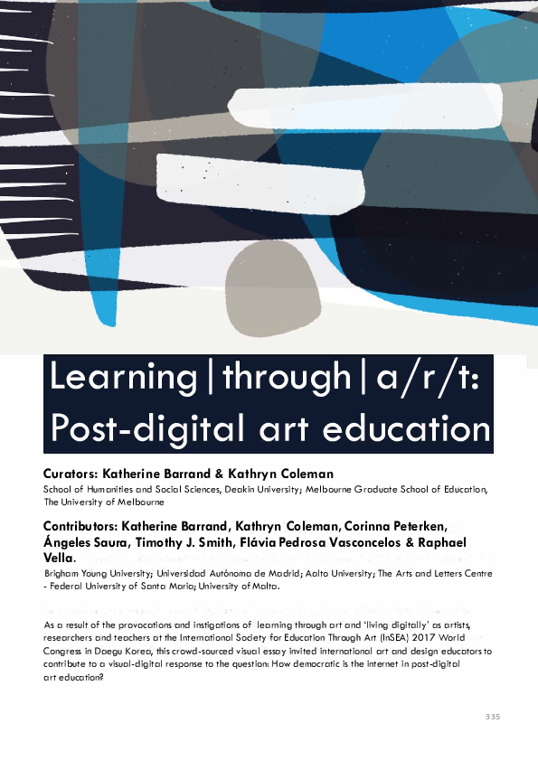 (PDF) Learning Through Art: International Perspectives
