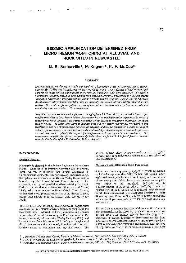(PDF) Seismic amplification determined from microtremor monitoring at ...