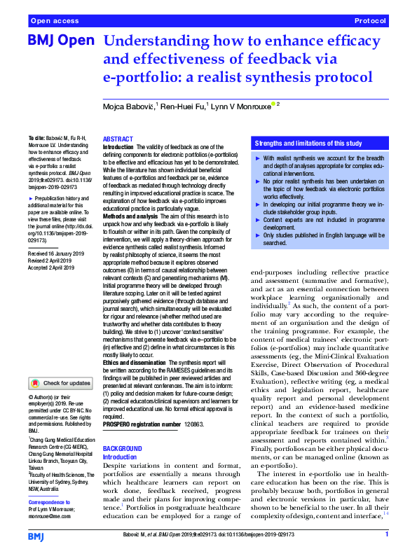 (PDF) Understanding how to enhance efficacy and effectiveness of ...