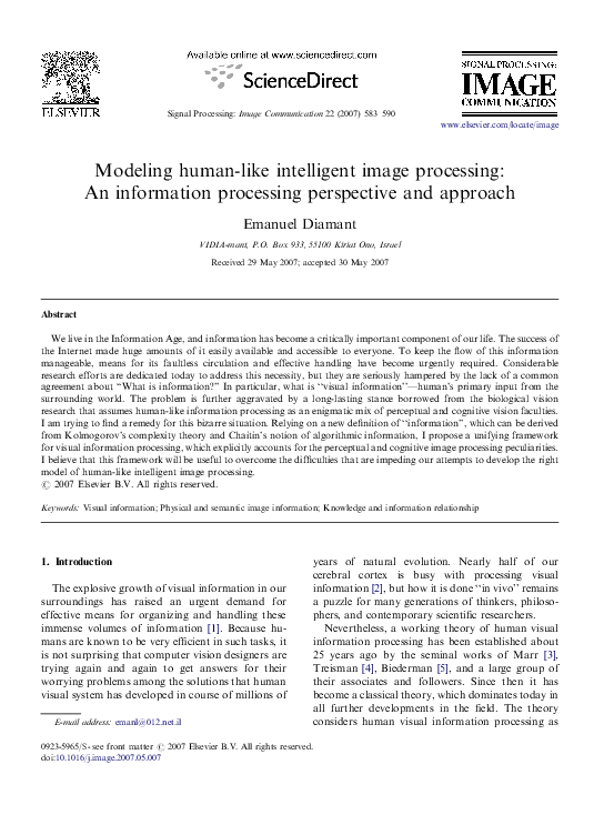 (PDF) Modeling human-like intelligent image processing: An information ...