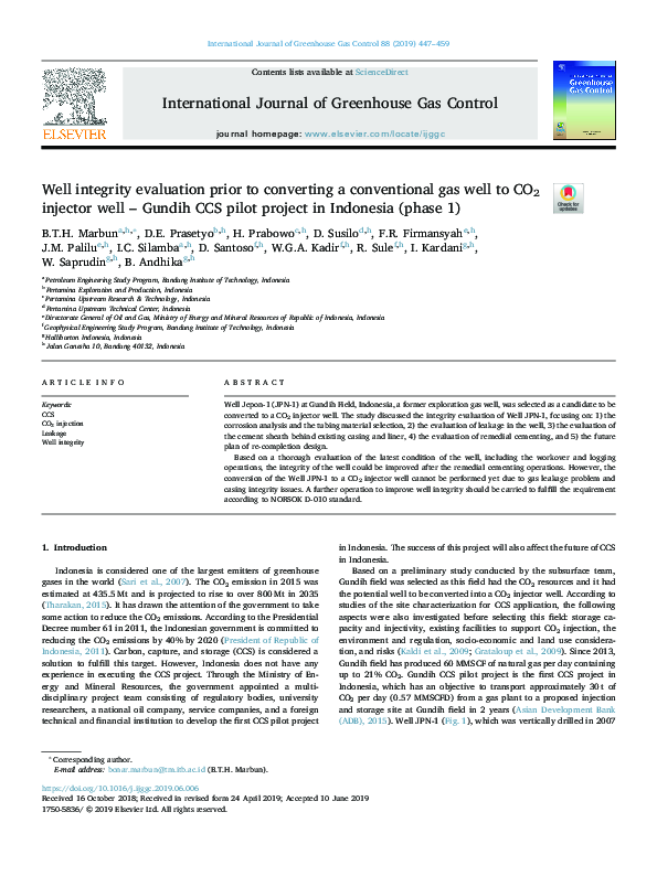 (PDF) Well integrity evaluation prior to converting a conventional gas ...