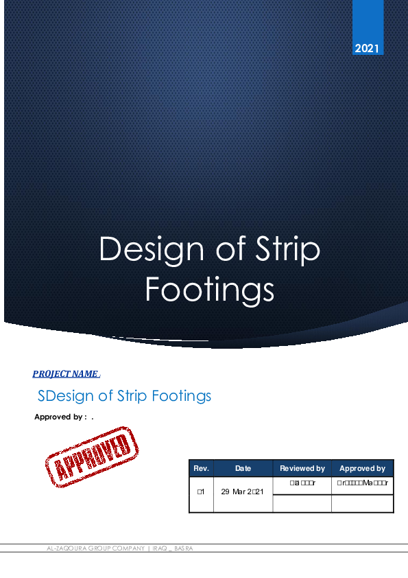 (PDF) Design of Strip Footings ....