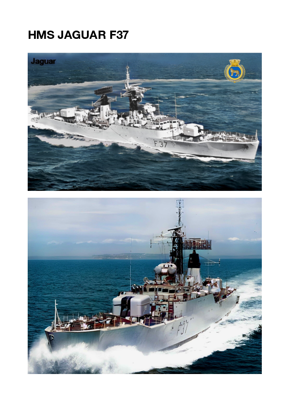 (PDF) HMS JAGUAR F37. (1957 ). A British Cold War frigate her ...