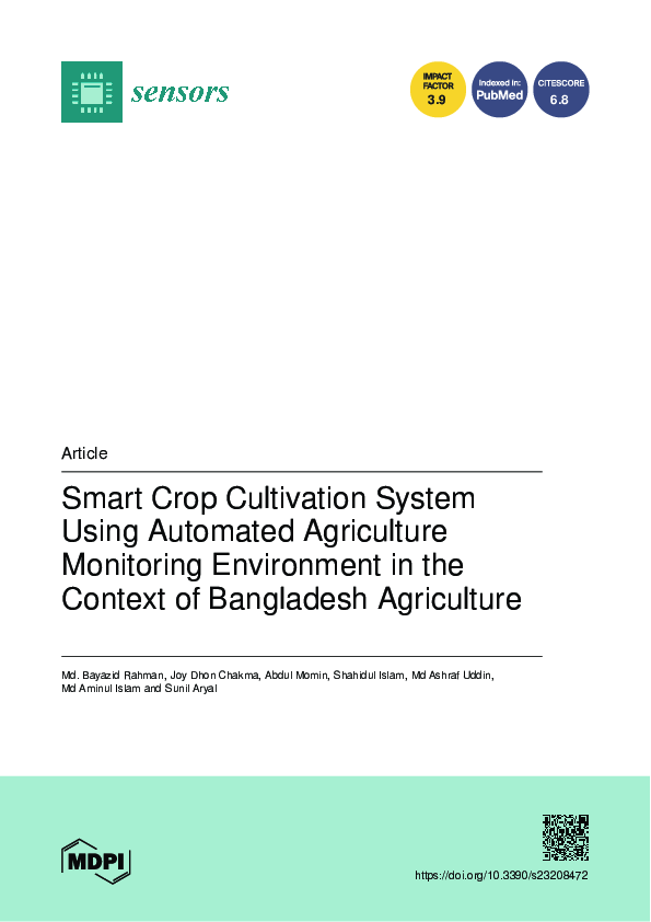 (PDF) Smart Crop Cultivation System Using Automated Agriculture Monitoring Environment in the ...