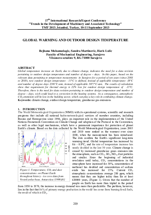 (PDF) Global Warming and Outdoor Design Temperature