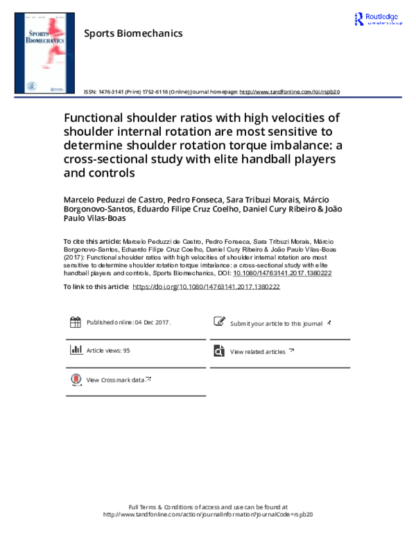 (PDF) Functional shoulder ratios with high velocities of shoulder ...