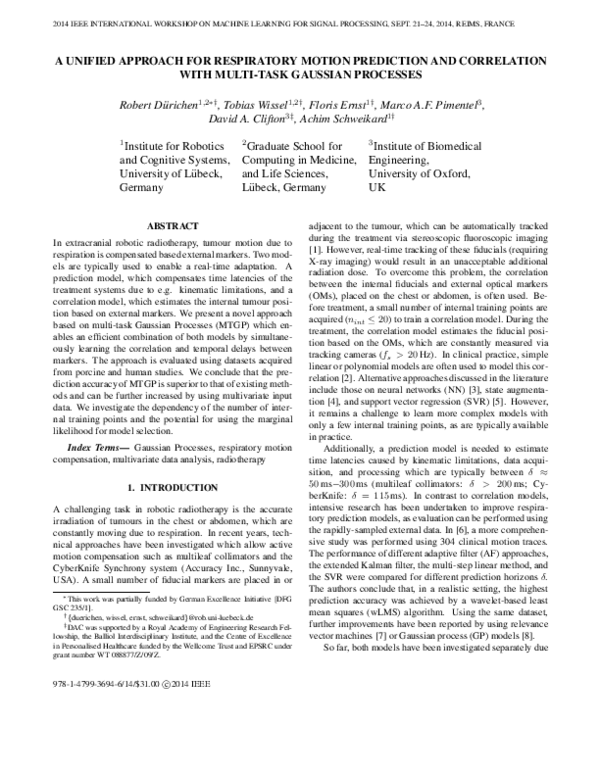 (PDF) A unified approach for respiratory motion prediction and correlation with multi-task ...