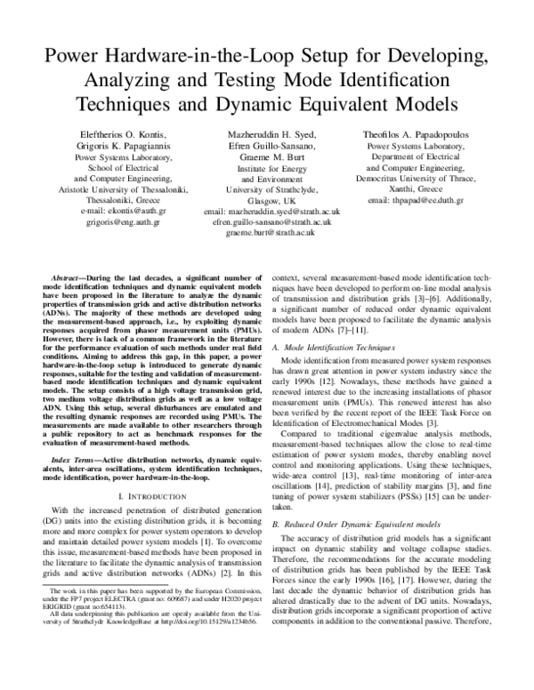 (PDF) Design considerations and test setup assessment for power ...