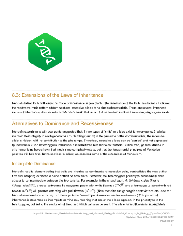 (PDF) 8.3 Extensions of the Laws of Inheritance