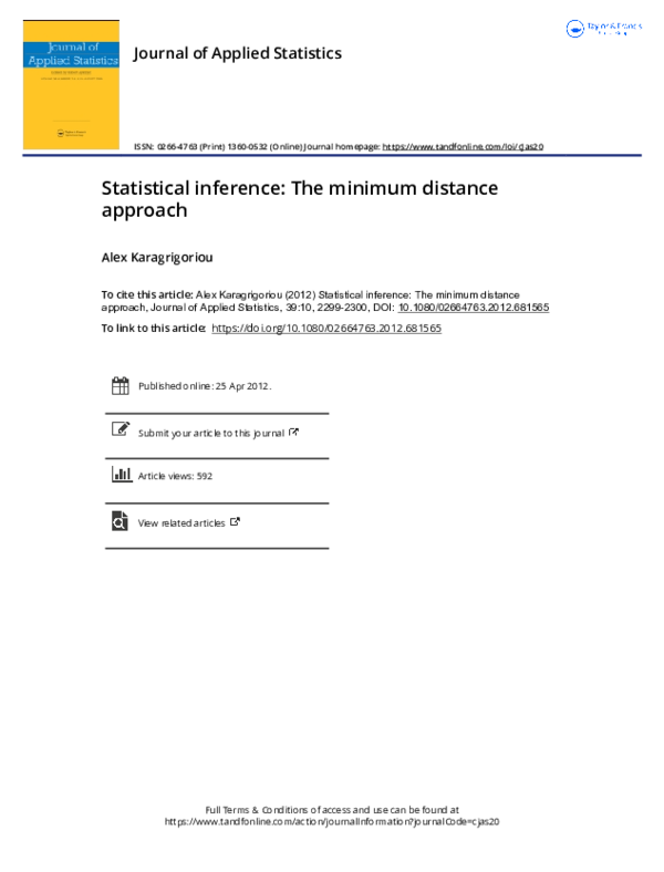 (PDF) Statistical Inference