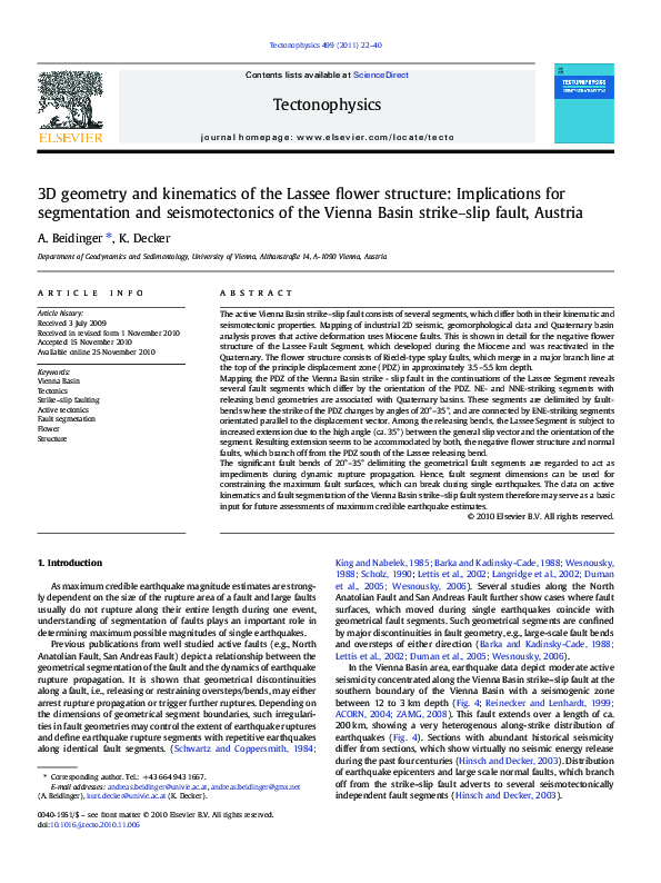 (PDF) 3D geometry and kinematics of the Lassee flower structure ...