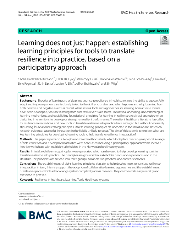 (PDF) Learning does not just happen: establishing learning principles ...