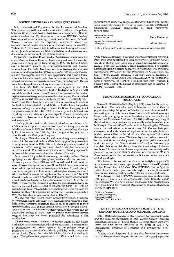 (PDF) From Nazi Holocaust to Nuclear Holocaust | Anthony Pelosi ...