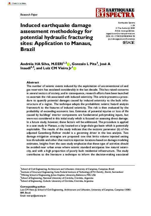 (PDF) Induced earthquake damage assessment methodology for potential ...