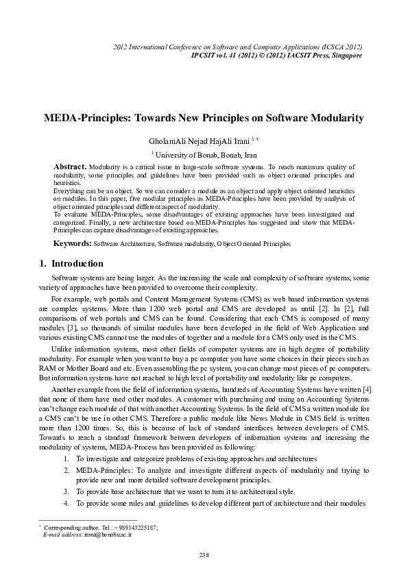 (PDF) MEDA-Principles : Towards New Principles on Software Modularity