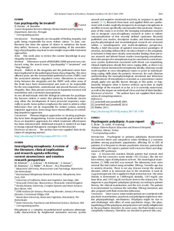 (PDF) Psychogenic polydipsia: A case report