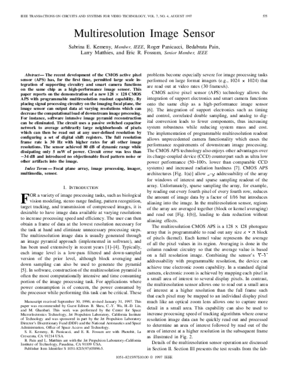 (PDF) Multiresolution image sensor