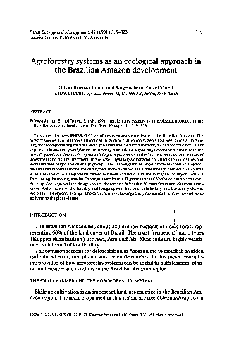 (PDF) Agroforestry systems as an ecological approach in the Brazilian ...