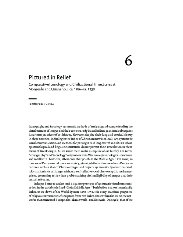 (PDF) “Pictured in Relief: Comparative Iconology and Civilizational ...
