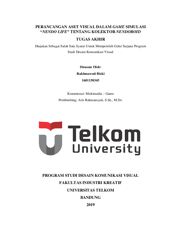 (PDF) Perancangan Aset Visual Dalam Game Simulasi “Nendo Life” Tentang ...