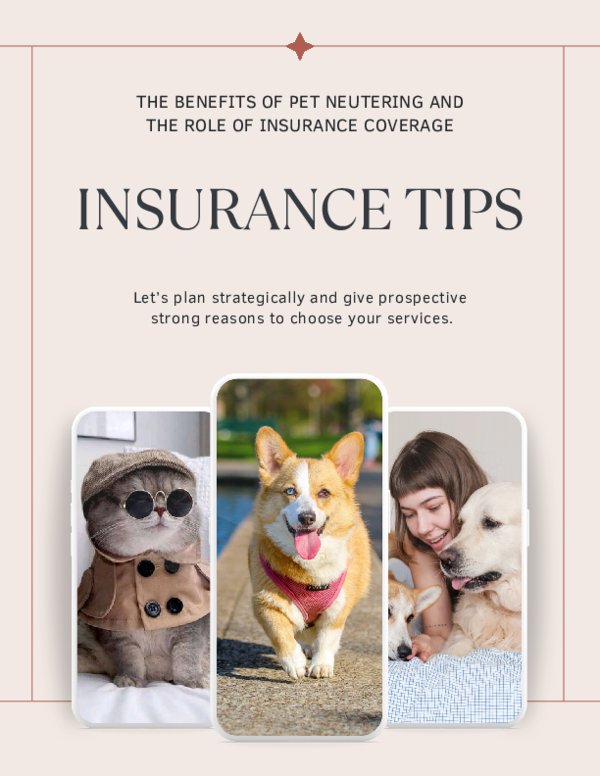 (PDF) The Benefits of Pet Neutering and the Role of Insurance Coverage