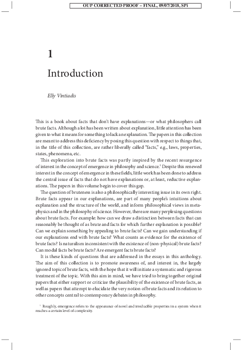 (PDF) Introduction: Brute Facts