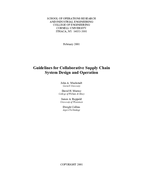 (PDF) Principles for Effective Collaborative Supply Chains