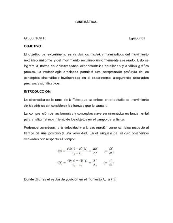 (DOC) Practica cinematica