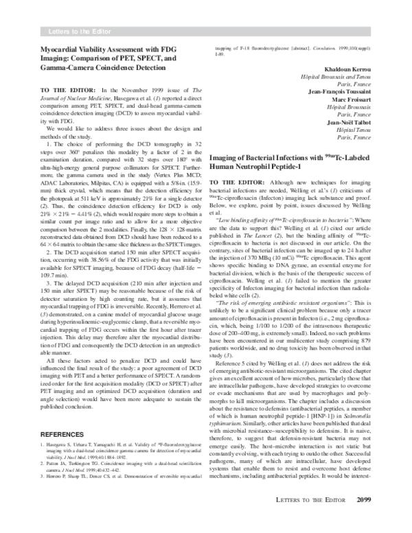 (PDF) Myocardial viability assessment with FDG imaging: comparison of ...