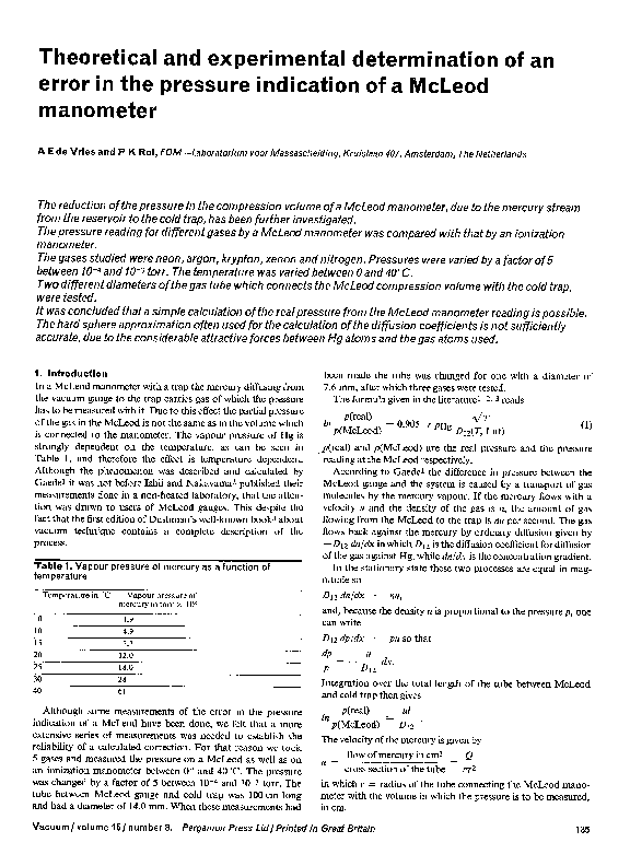 (PDF) Theoretical and experimental determination of initial reservoir ...