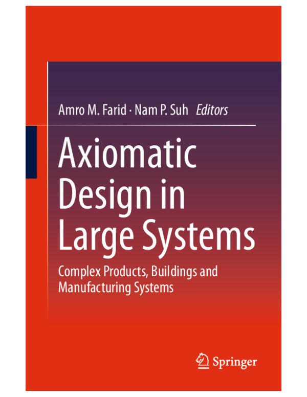 (PDF) Axiomatic Design in Large Systems