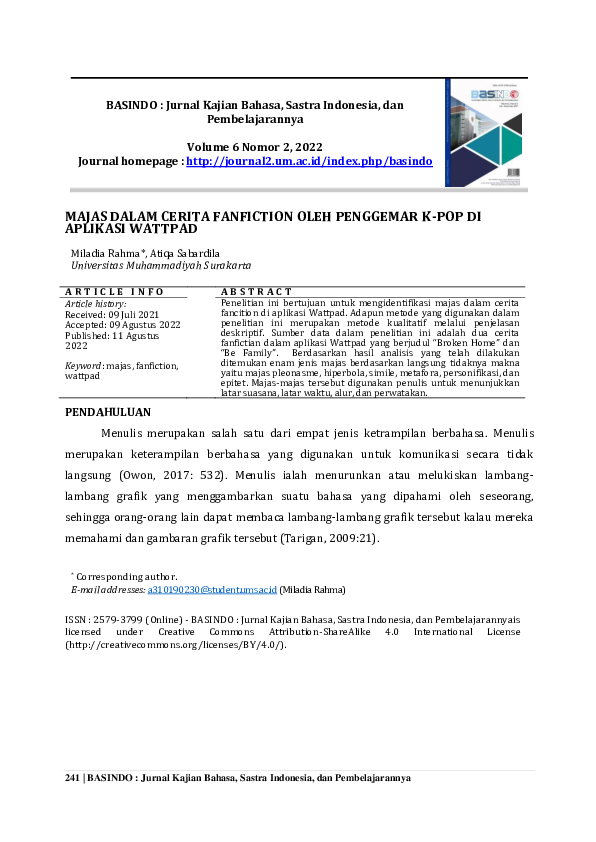 (PDF) Majas Dalam Cerita Fanfiction Oleh Penggemar K-Pop DI Aplikasi ...