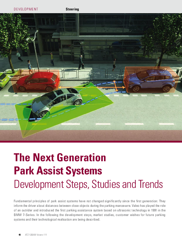 (PDF) The next generation park assist systems