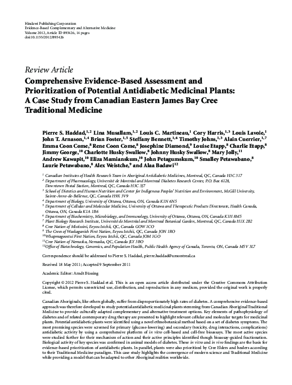 (PDF) Comprehensive Evidence-Based Assessment and Prioritization of ...