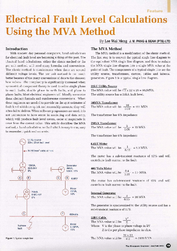 (PDF) Fault MVA calculation