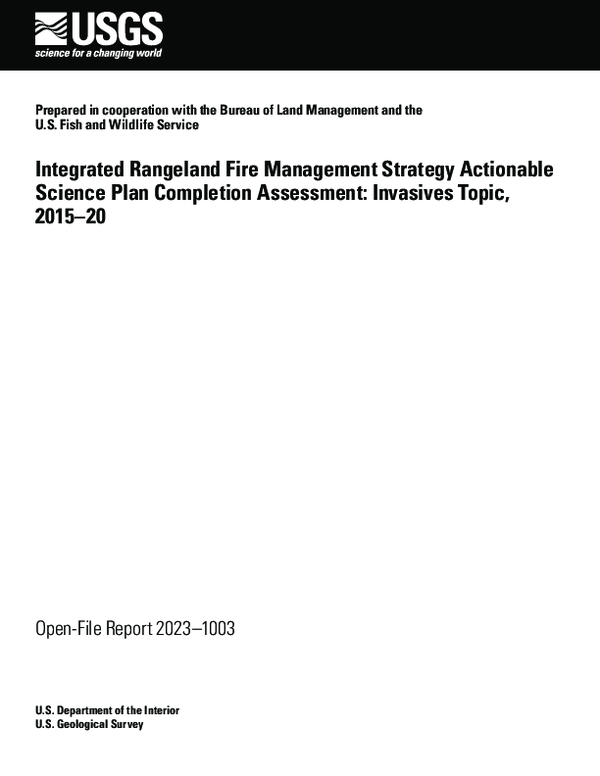 (PDF) Integrated rangeland fire management strategy actionable science ...
