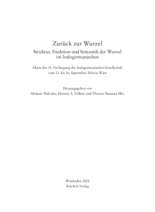 (PDF) Die Herkunft von indogermanisch “*-went-”